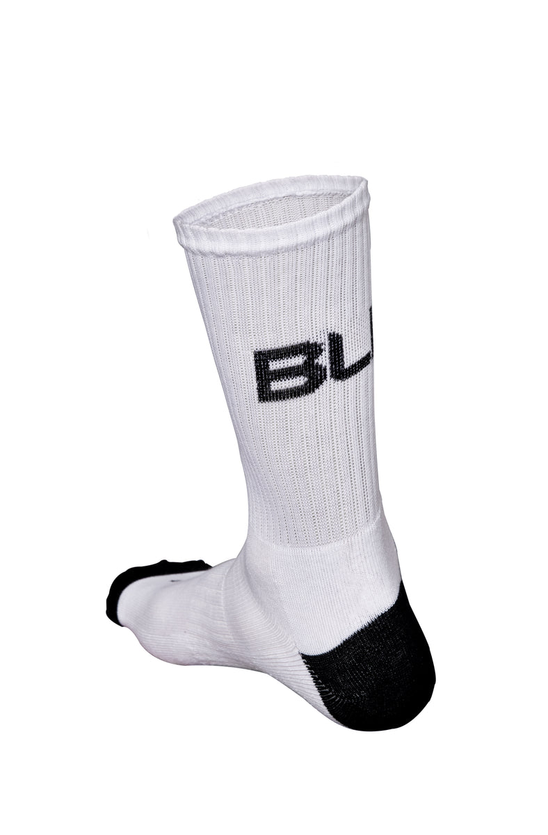 BLK TEK VI Premium Crew Sock – White – BLK Sport SA